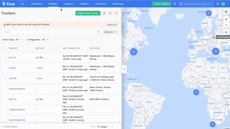 Tracker Configuration