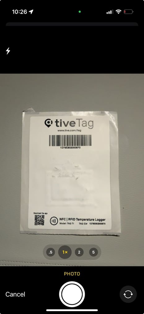 Starting a Tive Tag Shipment