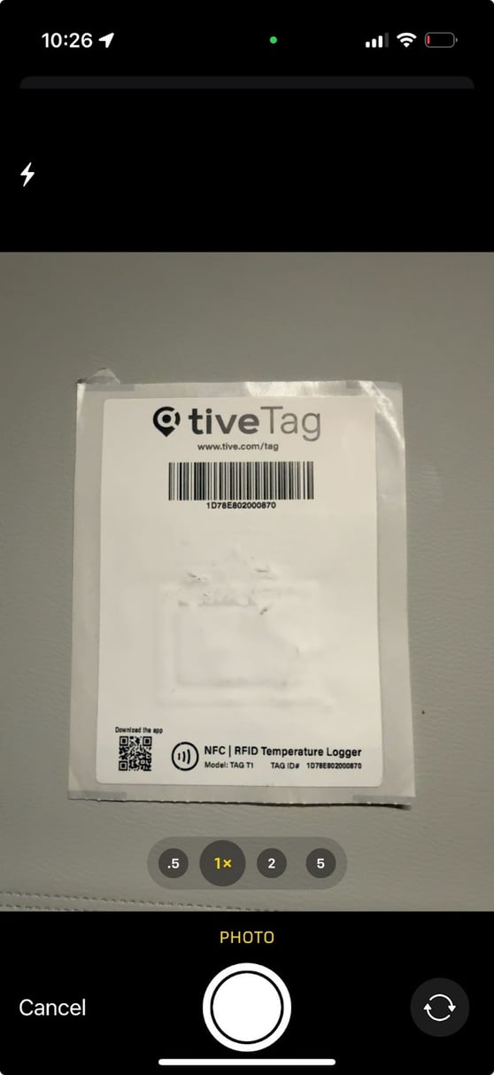 Starting a Tive Tag Shipment
