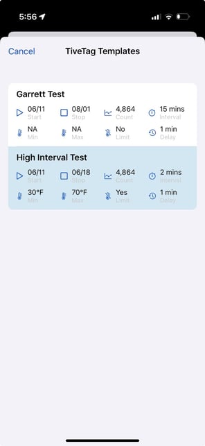 Starting a Tive Tag Shipment