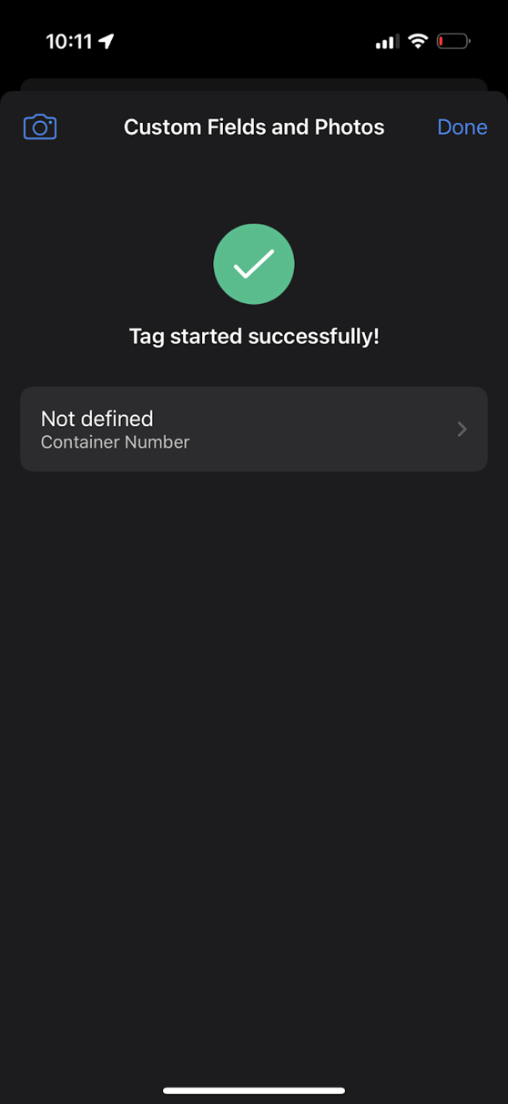 Starting a Tive Tag Shipment