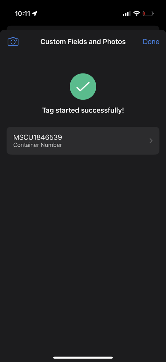 Starting a Tive Tag Shipment