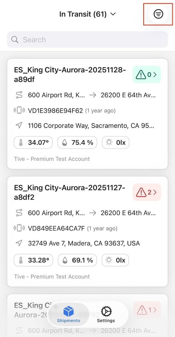 Tive Mobile App