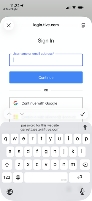 Tive Mobile App