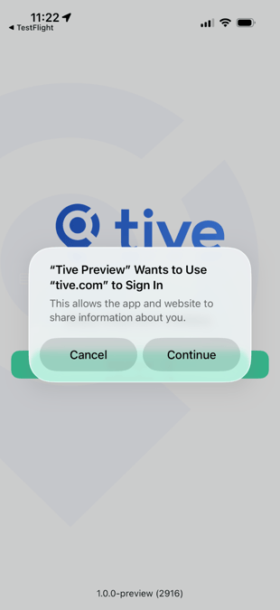 Tive Mobile App